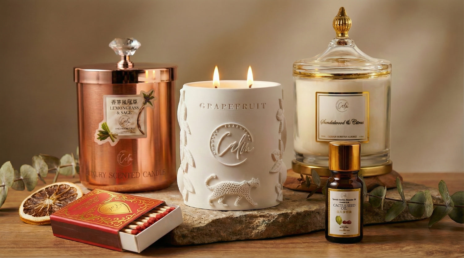 Calm Candles Essential -Eco-Friendly| Soy Wax Candles | Essential Oil